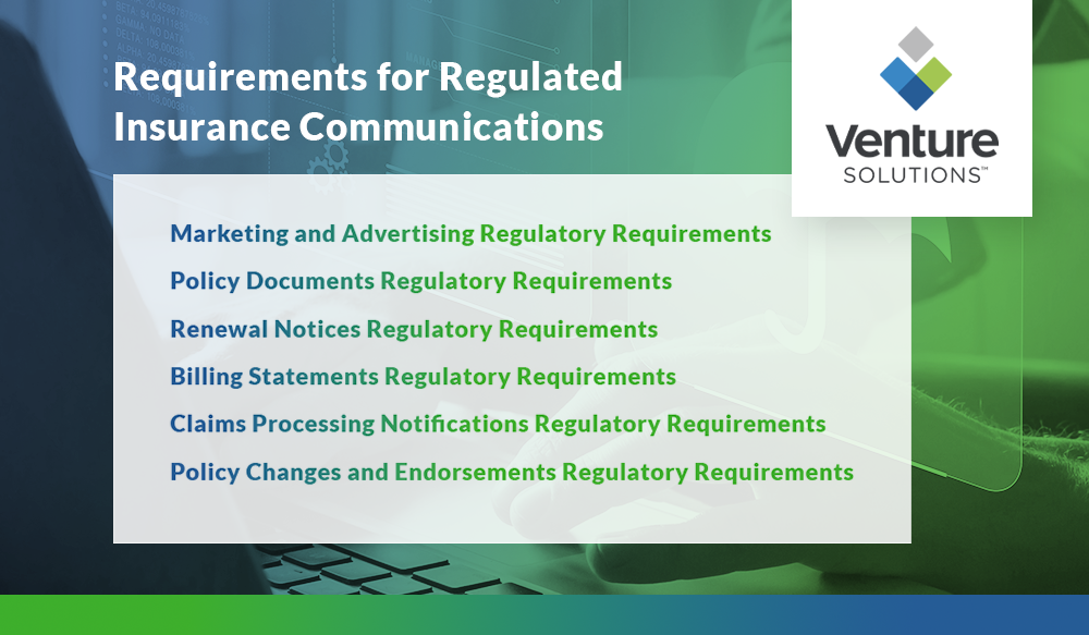Understanding Regulated Insurance Communications | Venture Solutions